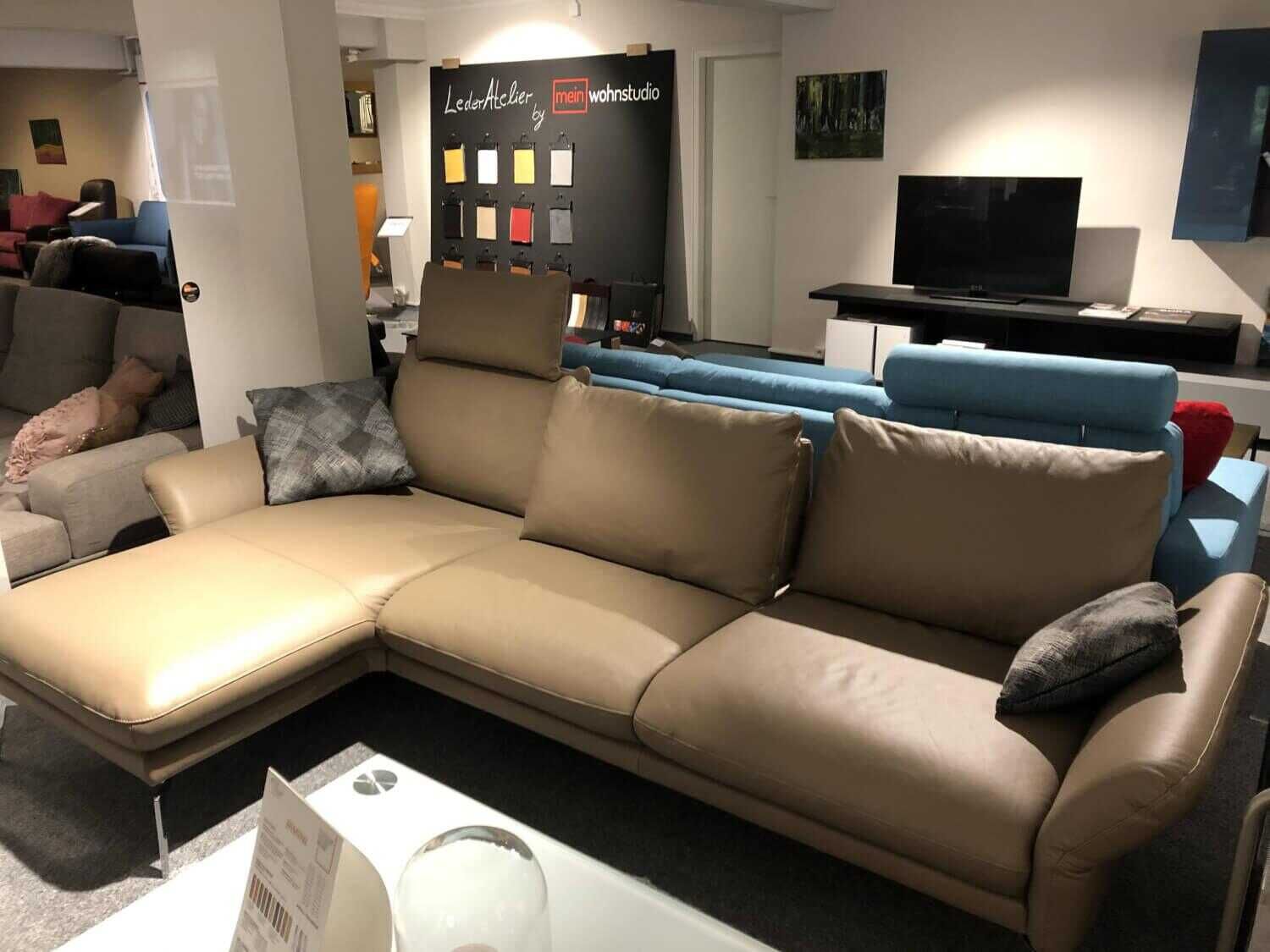 K+W Ecksofa Cameo Leder Bronco 167-01-63752 | MÖBELFIRST.DE!