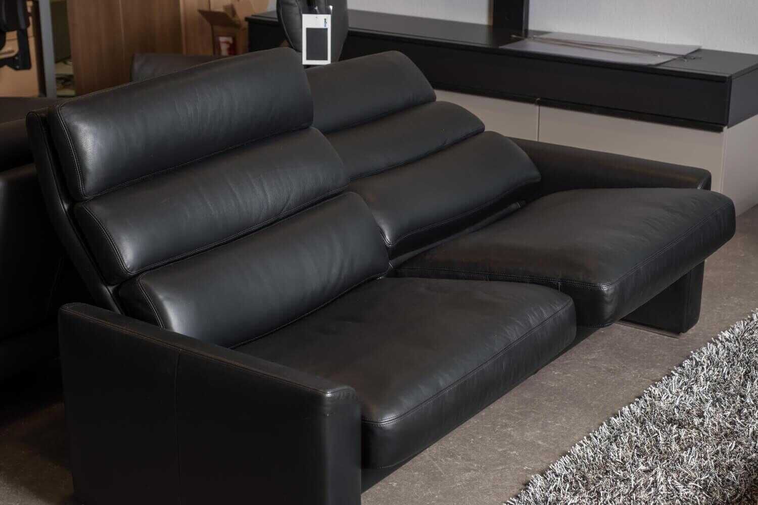 Erpo Sofa Soho Leder Schwarz 054-01-06349 | MÖBELFIRST.DE!