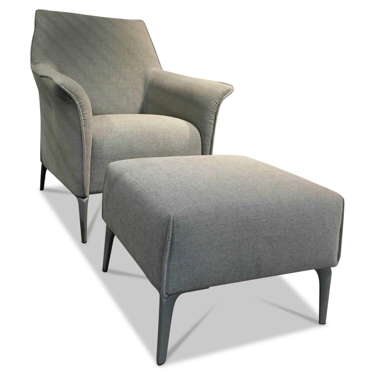 Sessel Grau Stoff