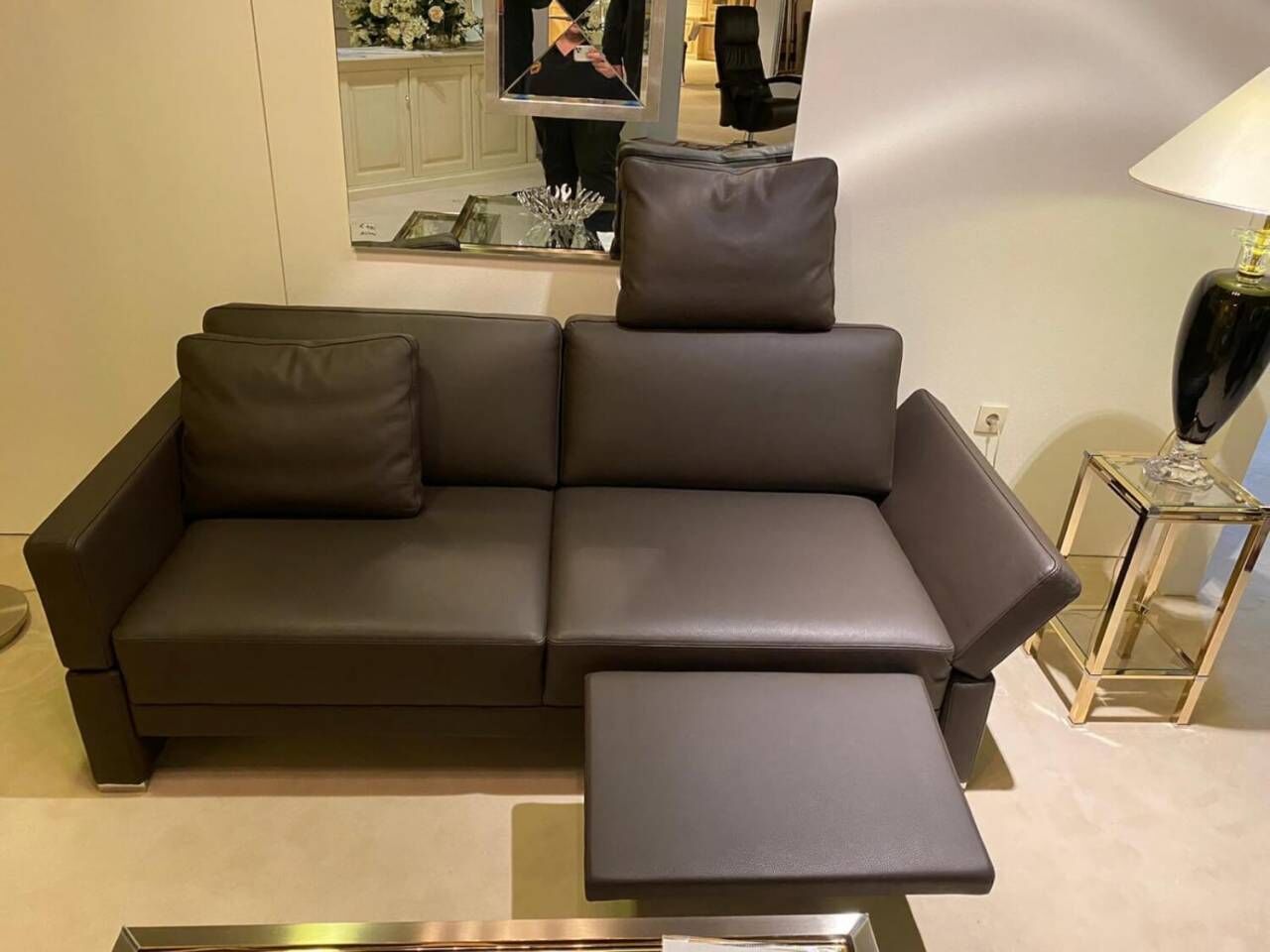 Brühl Sofa Alba Leder Unit 220-01-32114 | MÖBELFIRST.DE!