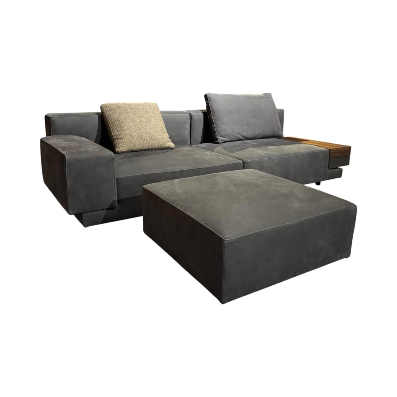 Sofa Marteen Leder Scirocco SD995 Anthrazit Gestell Metall Matt ...