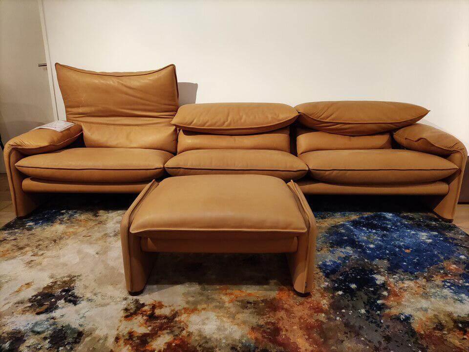 Cassina Sofa Maralunga Leder 443-01-81734 | MÖBELFIRST.DE!