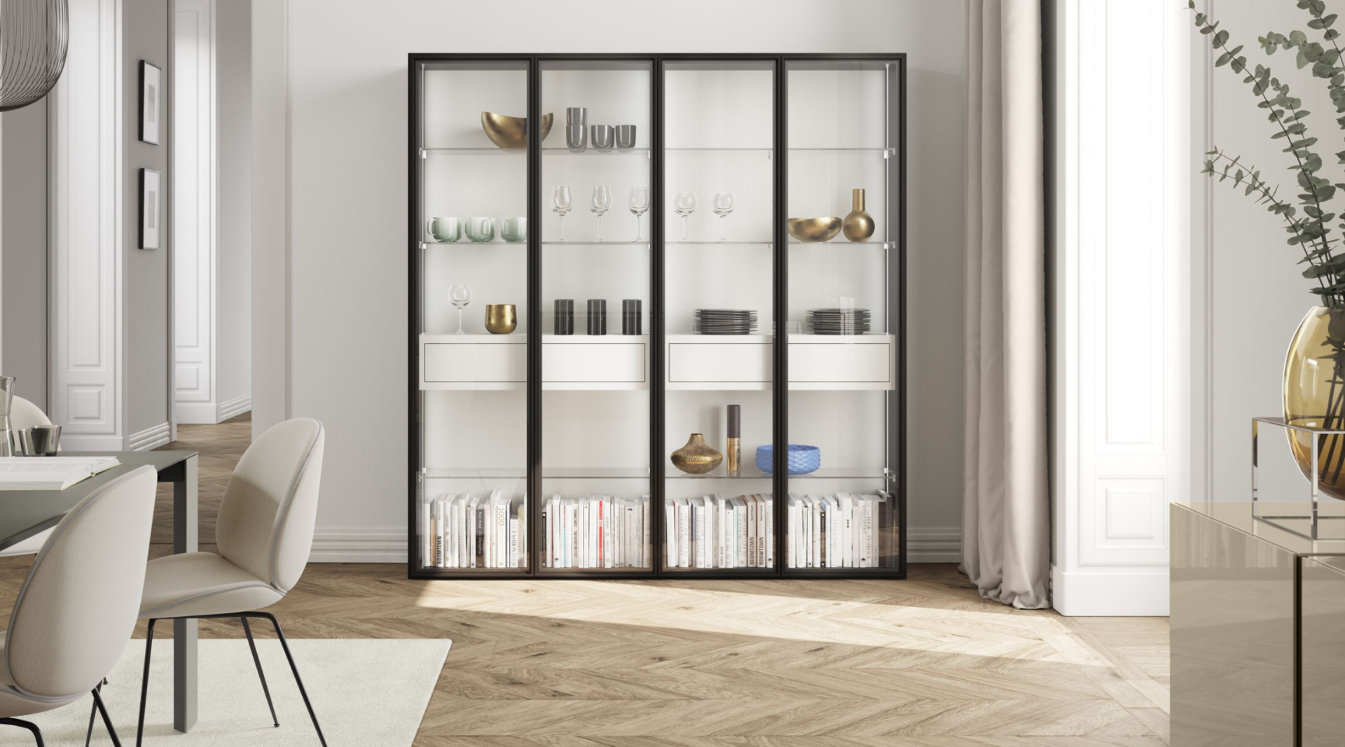 Vitrine als Stauraum– Tipps für Ordnung & Präsentation